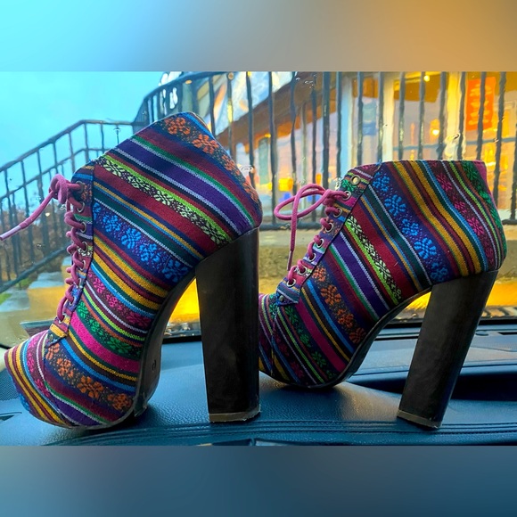 Jeffrey Campbell | Shoes | Jeffrey Campbell Vintage Lita Multicolored ...